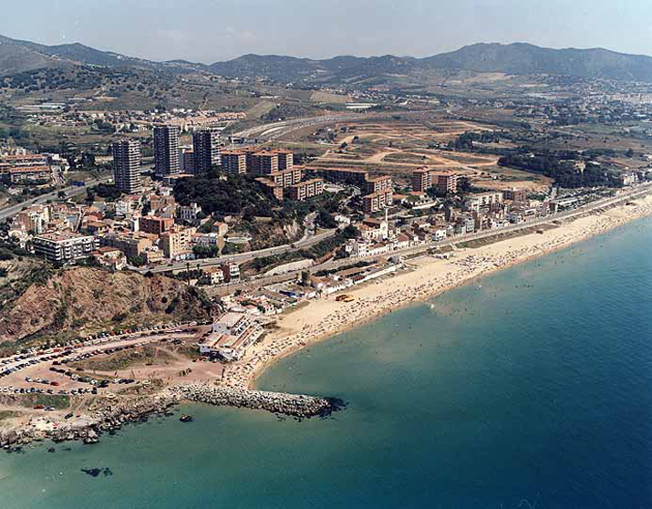 Playa Pla de Montgat en Montgat